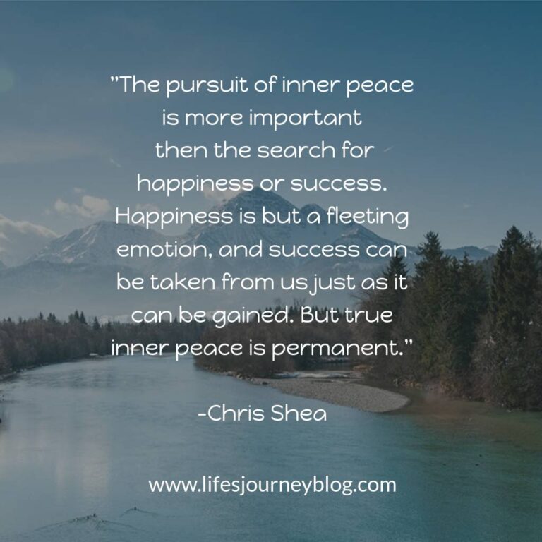 5 Reasons Why Inner Peace Is Important - Lifesjourney Blog